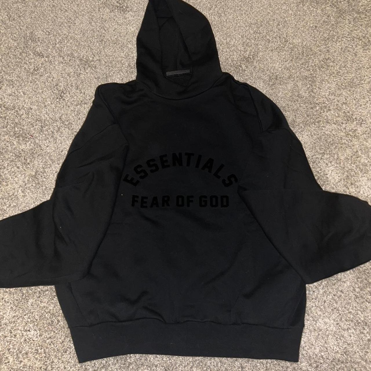 Size large (runs big) essentials hoodie, never worn... - Depop