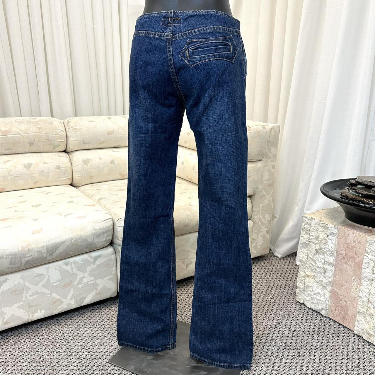 vintage early y2k minimal flare jeans by Hotbox! in... - Depop