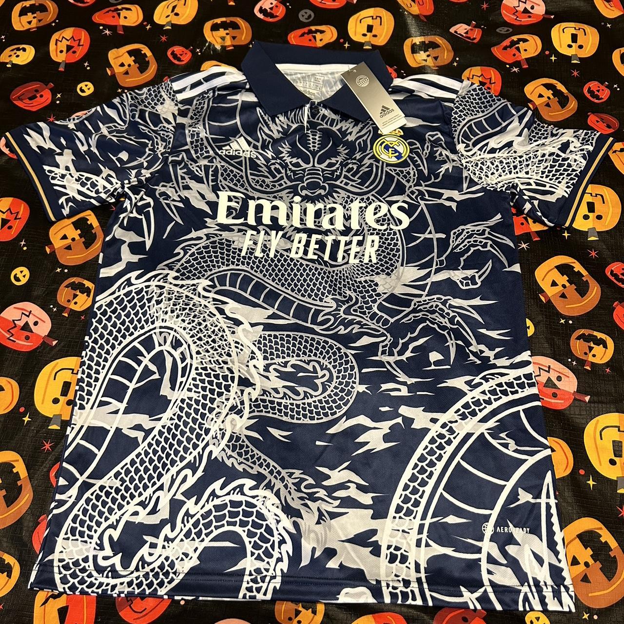 Real Madrid dragon kit/shirt by adidas NEW WITH... - Depop