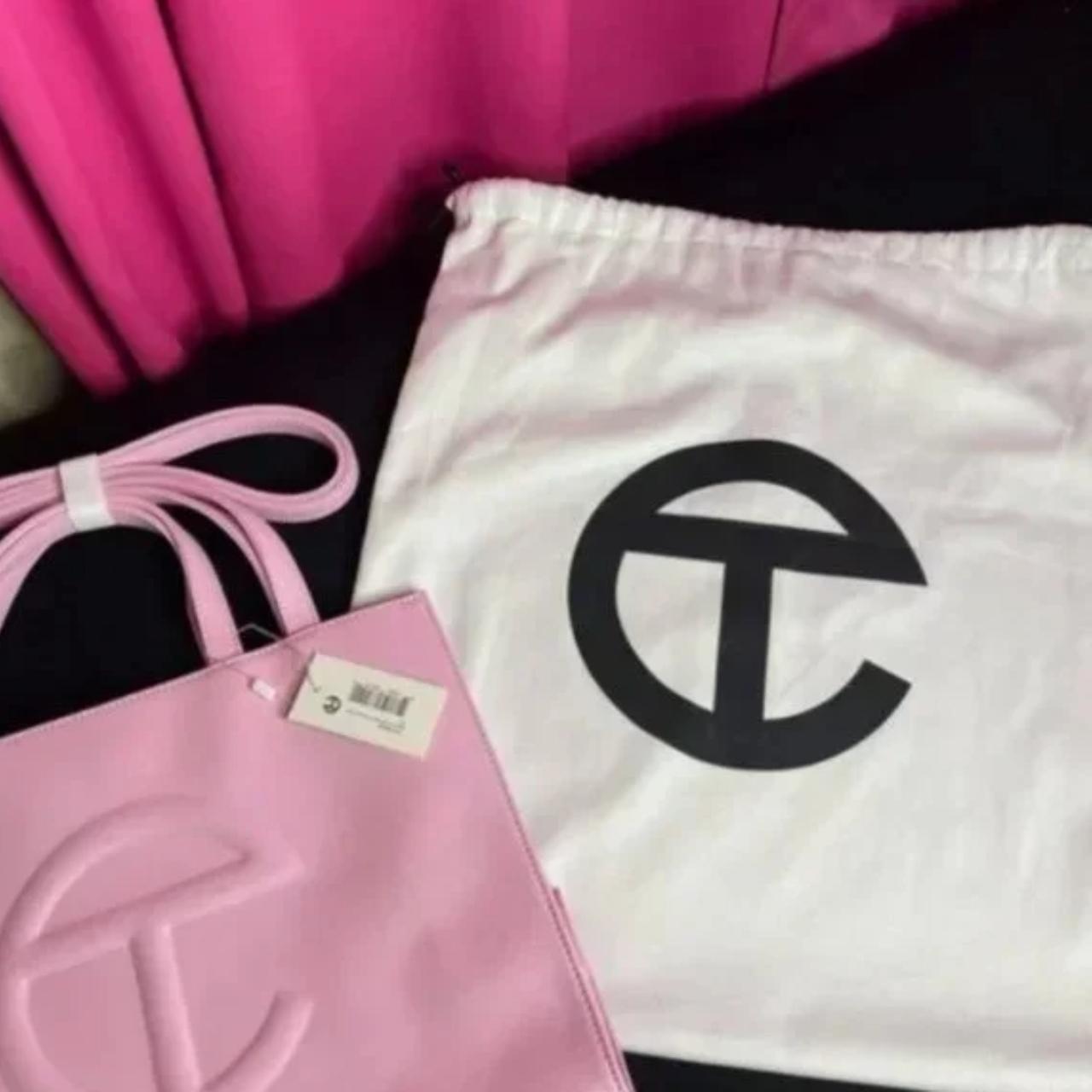 Authentic Medium Bubblegum Pink Telfar Shopping... - Depop