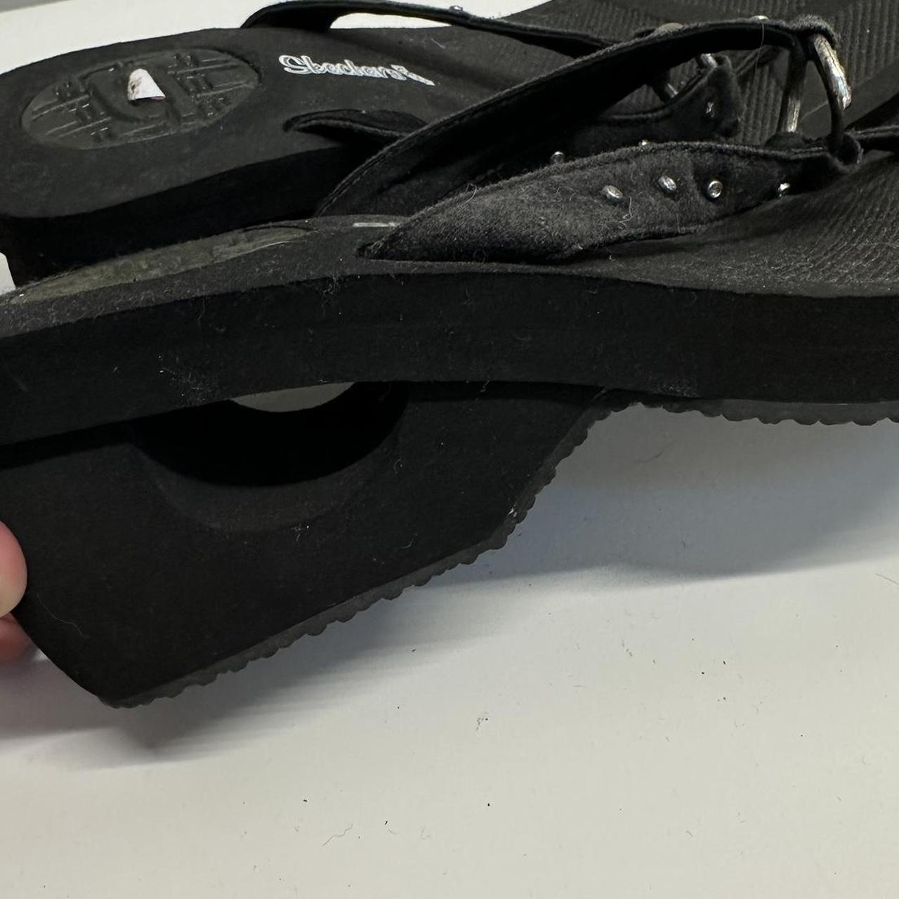 Y2K 2000s Skechers platform sandals with cutout Size 8 - Depop