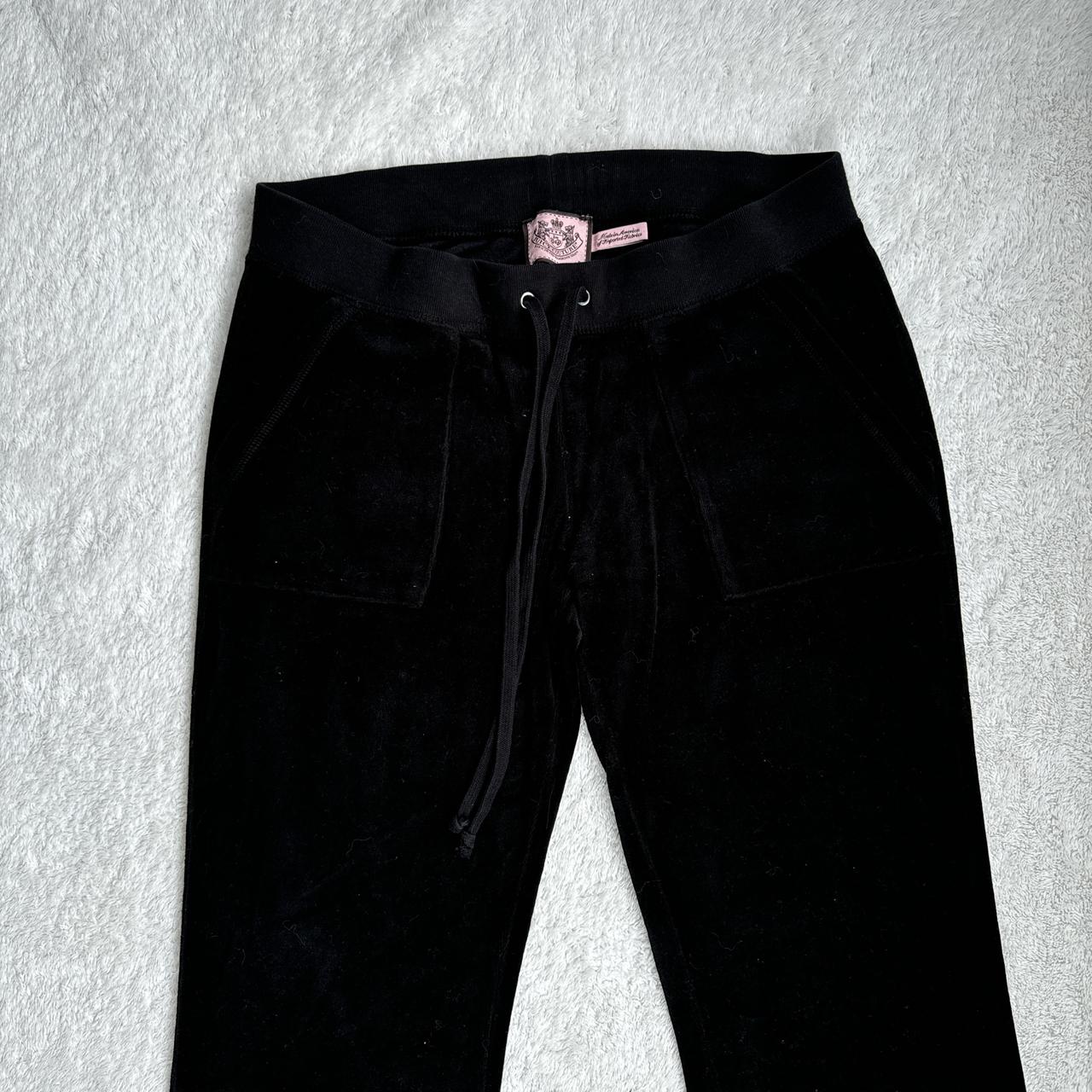 Brand New JUICY COUTURE black velour tracksuit... - Depop