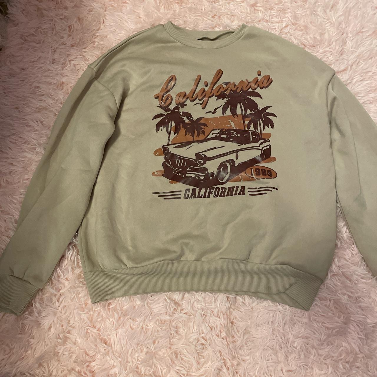 Brown California sweater Size: small Never... - Depop