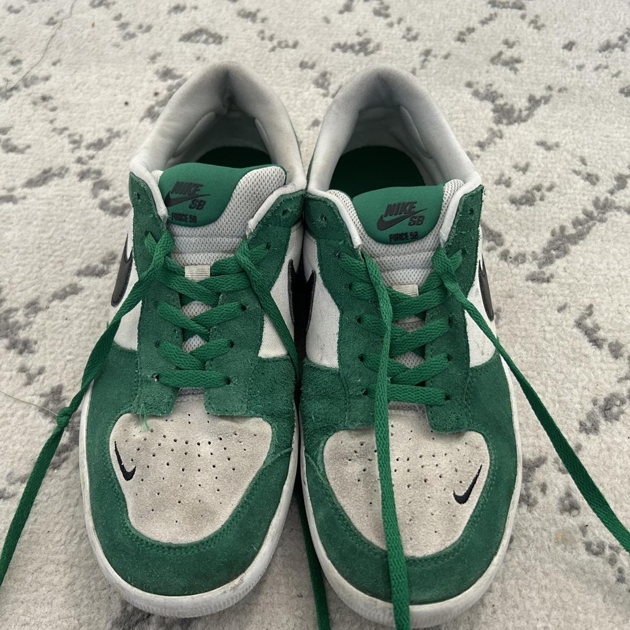 green Nike sbs size 11 great shoe worn and somewhat... | Depop