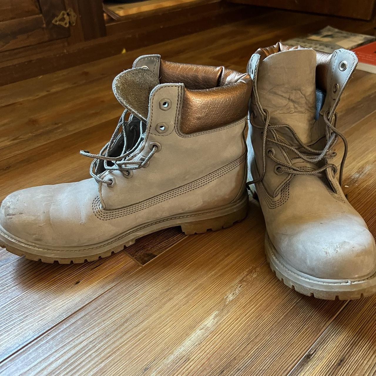 Timberland boots -scuffs/marks on the toe of the... - Depop