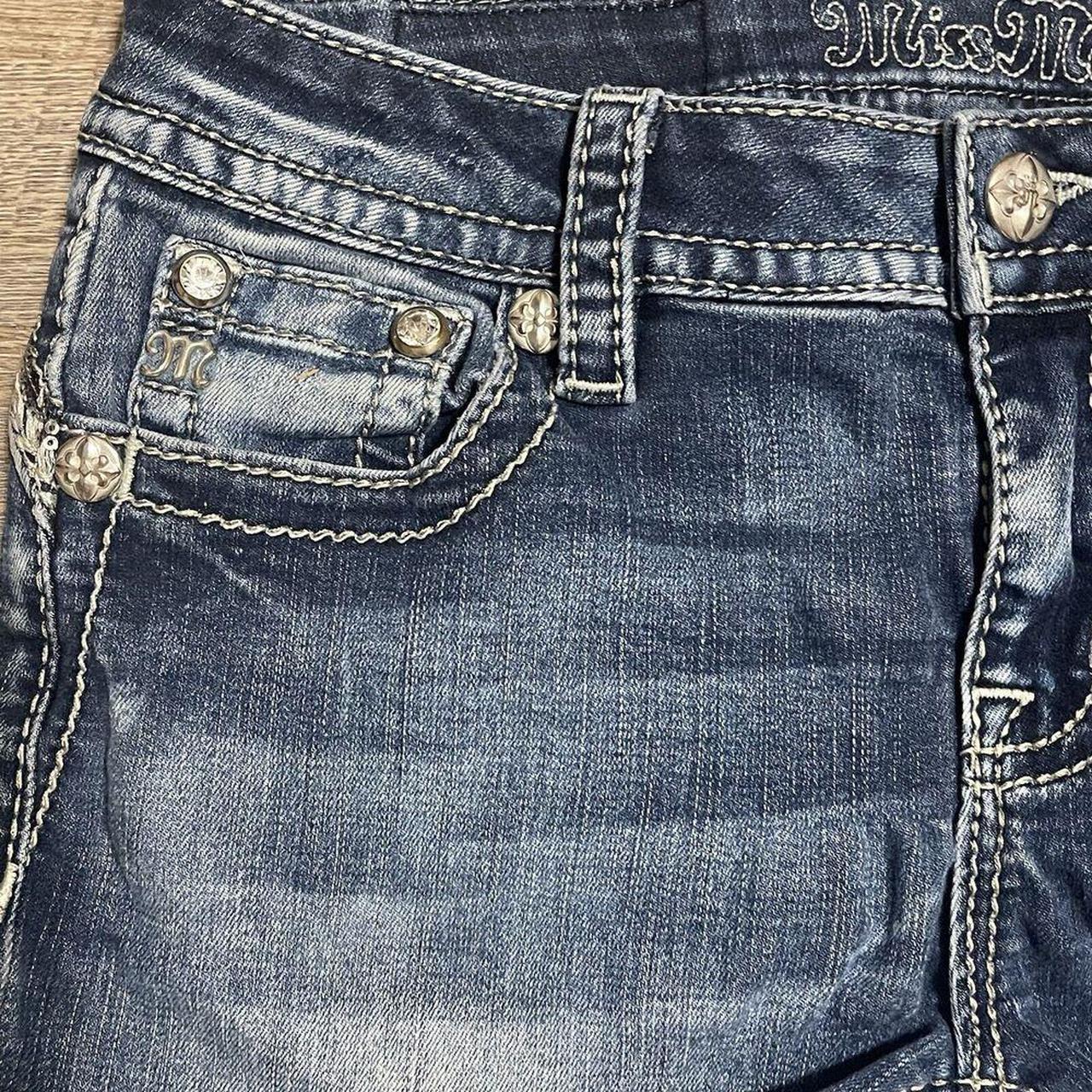 Miss Me Denim Shorts Size 27 CutOff Denim Shorts... - Depop