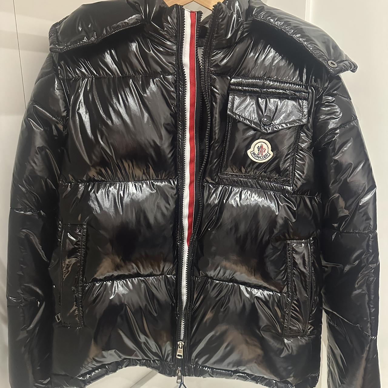 black moncler jacket - Depop