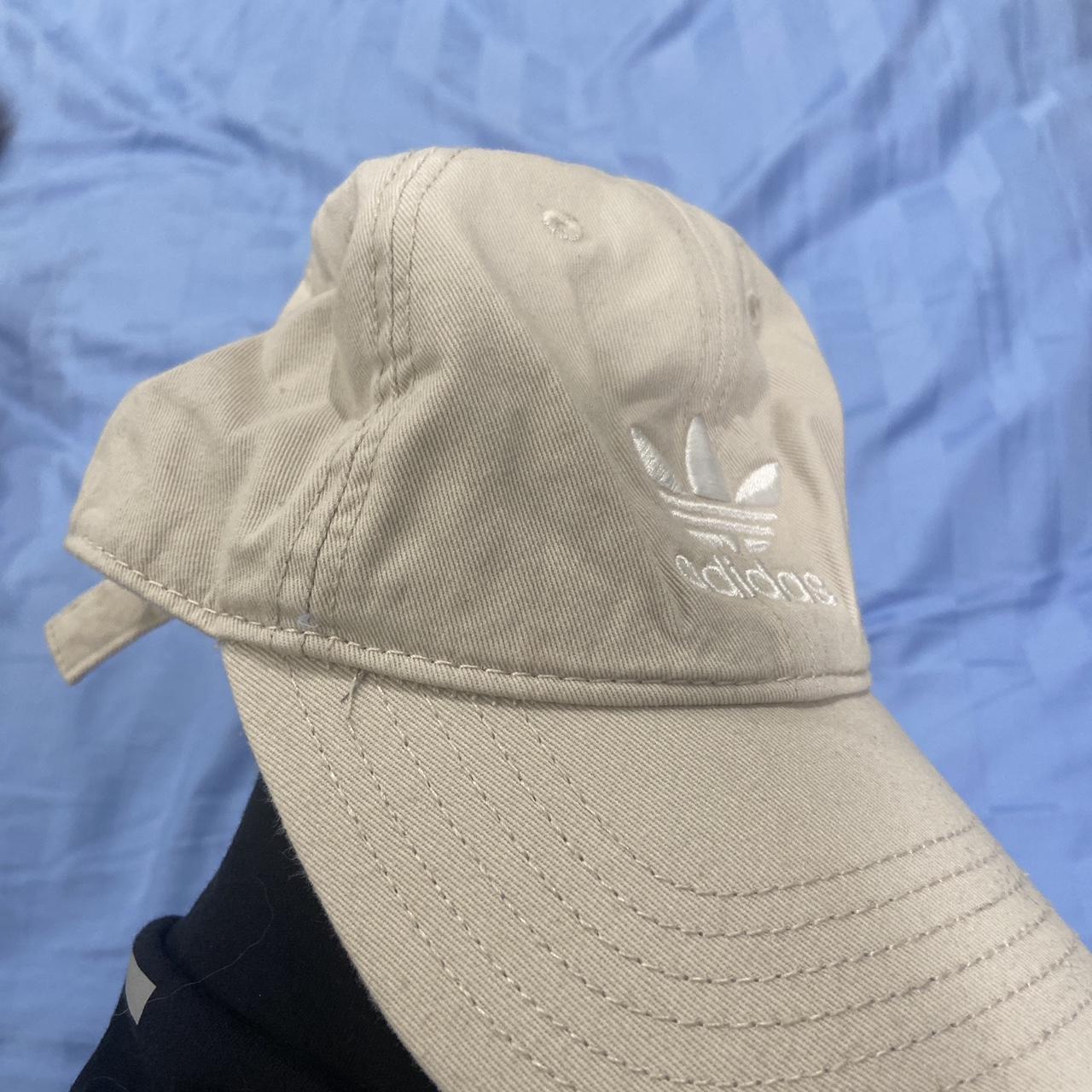 cream adidas cap - Depop