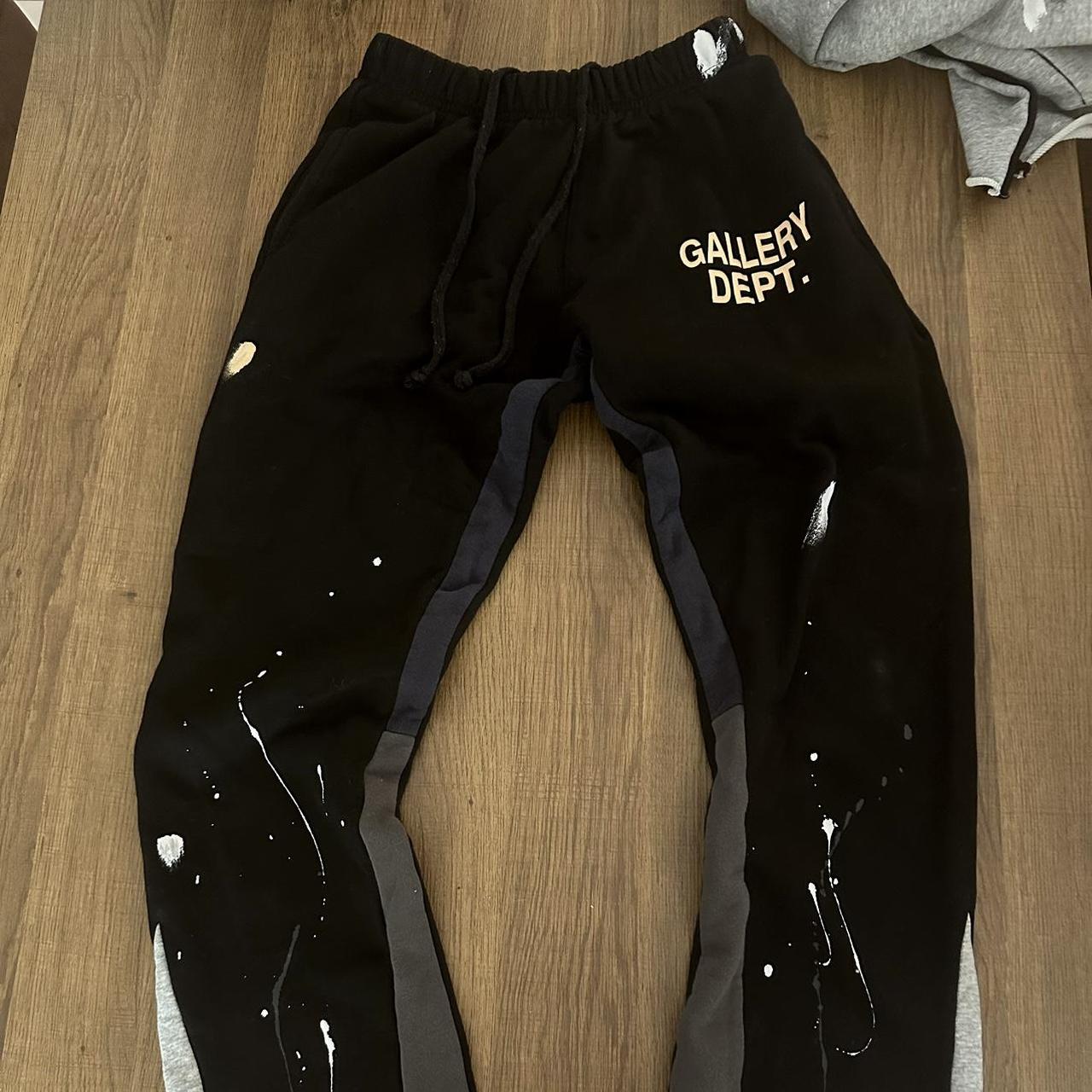 Black gallery dept sweatpants - Depop