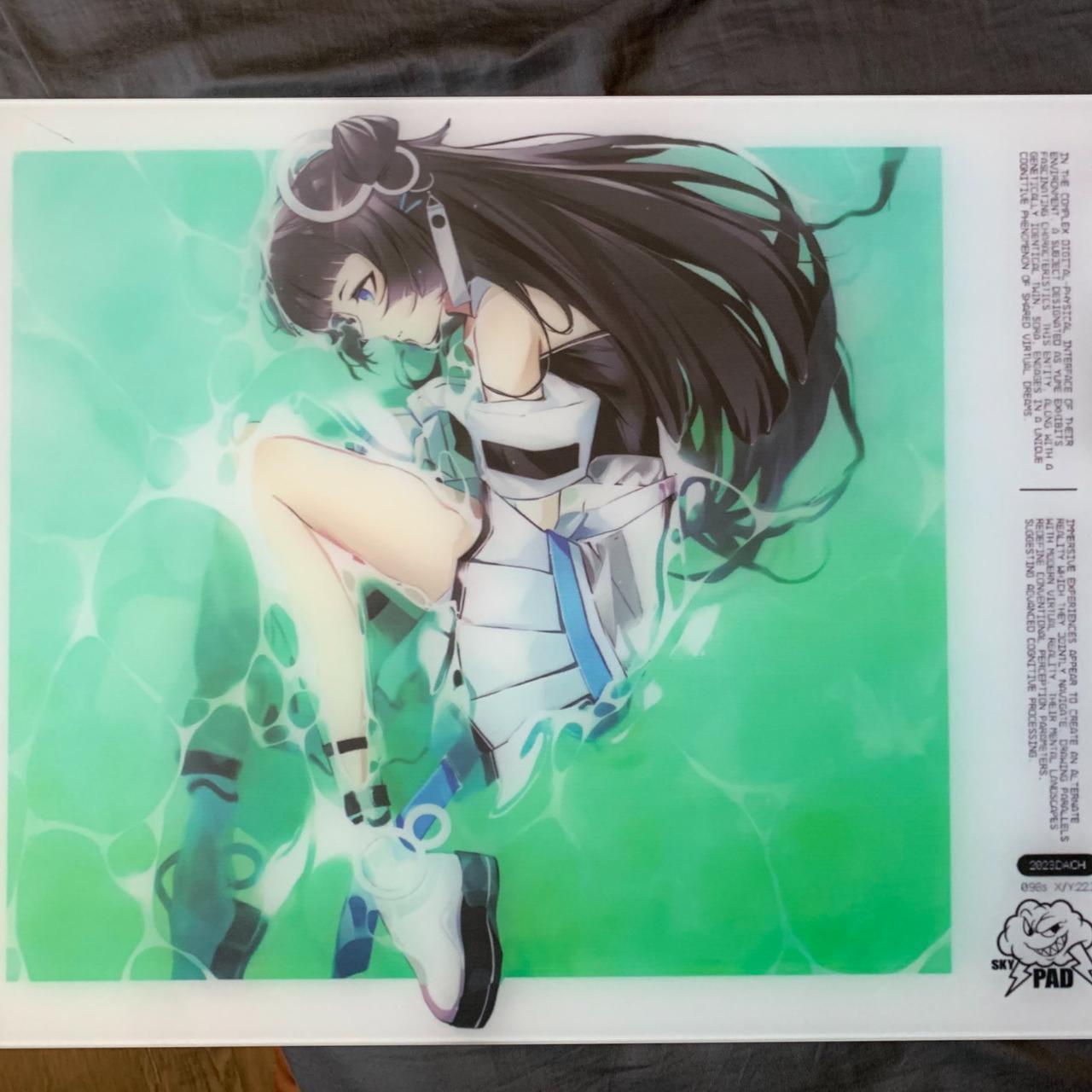 water yume custom print unbranded glass pad gaming... - Depop