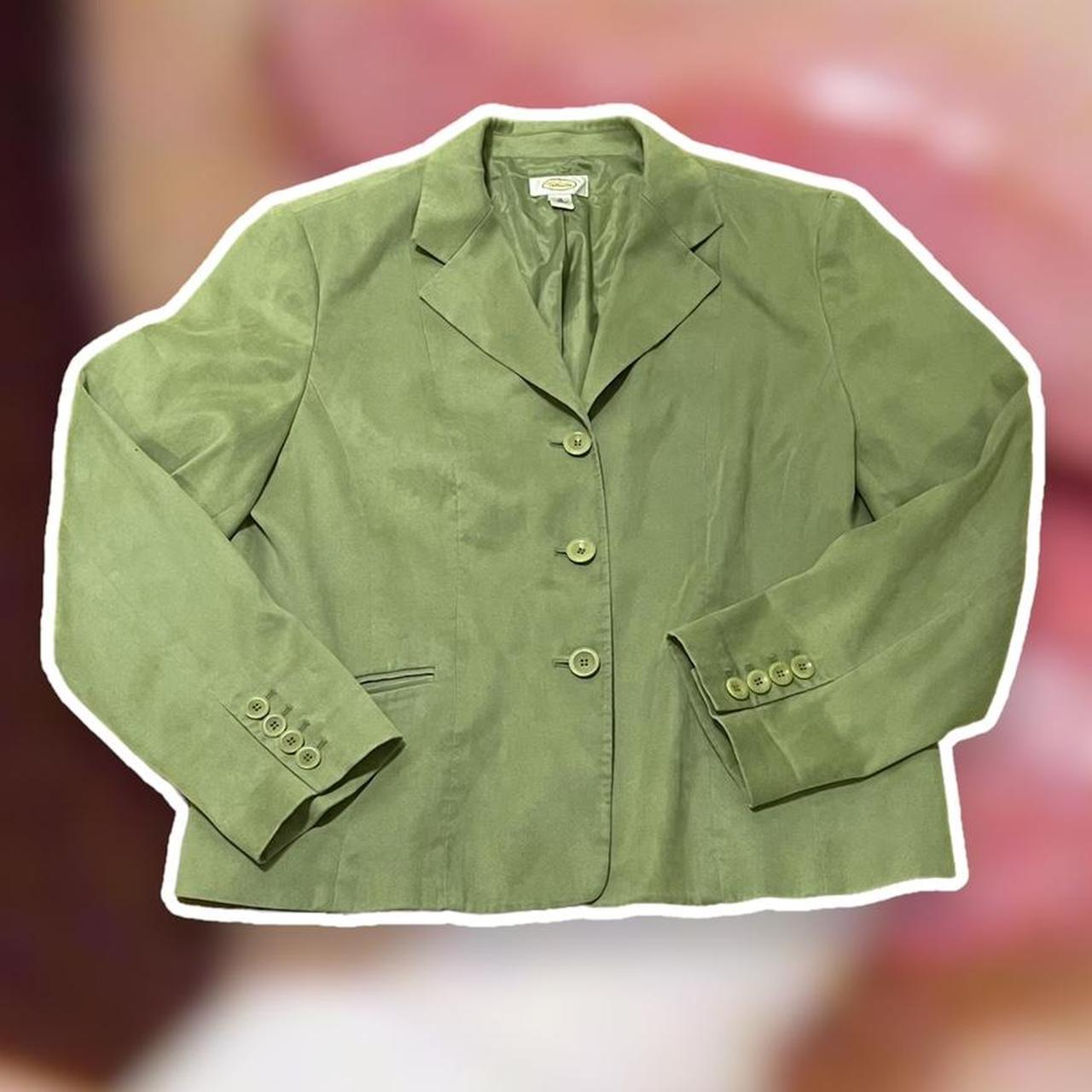 Vintage spring green Talbots polyester... - Depop