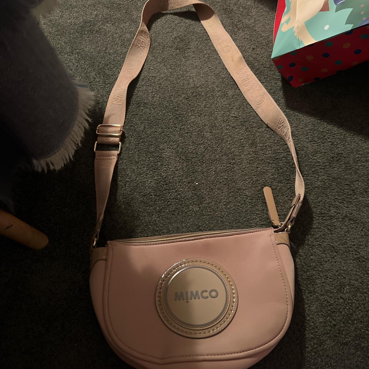 Mimco tan bag, used condition some marks on bag at... - Depop