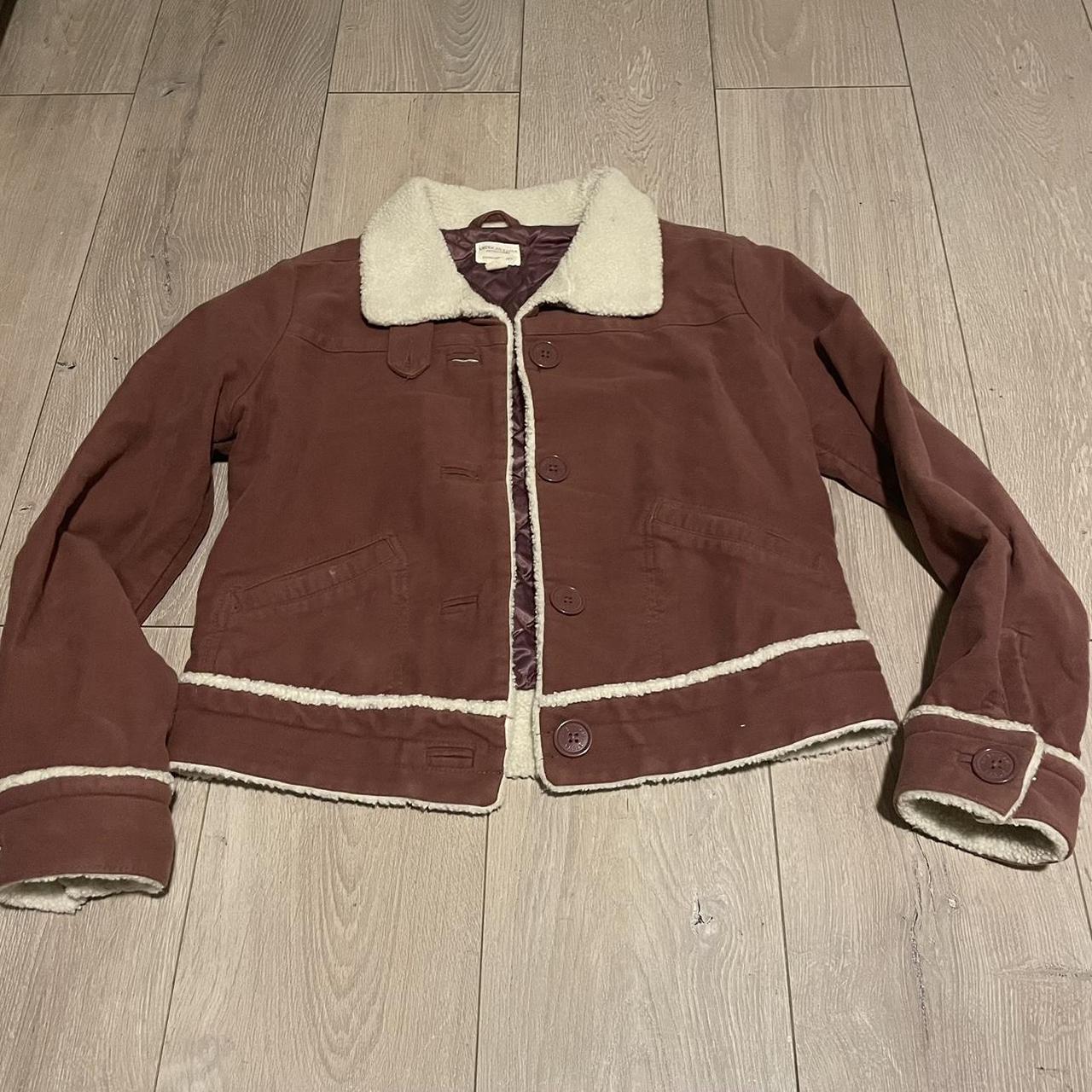 American eagle sherpa lined jacket Tag size Medium - Depop