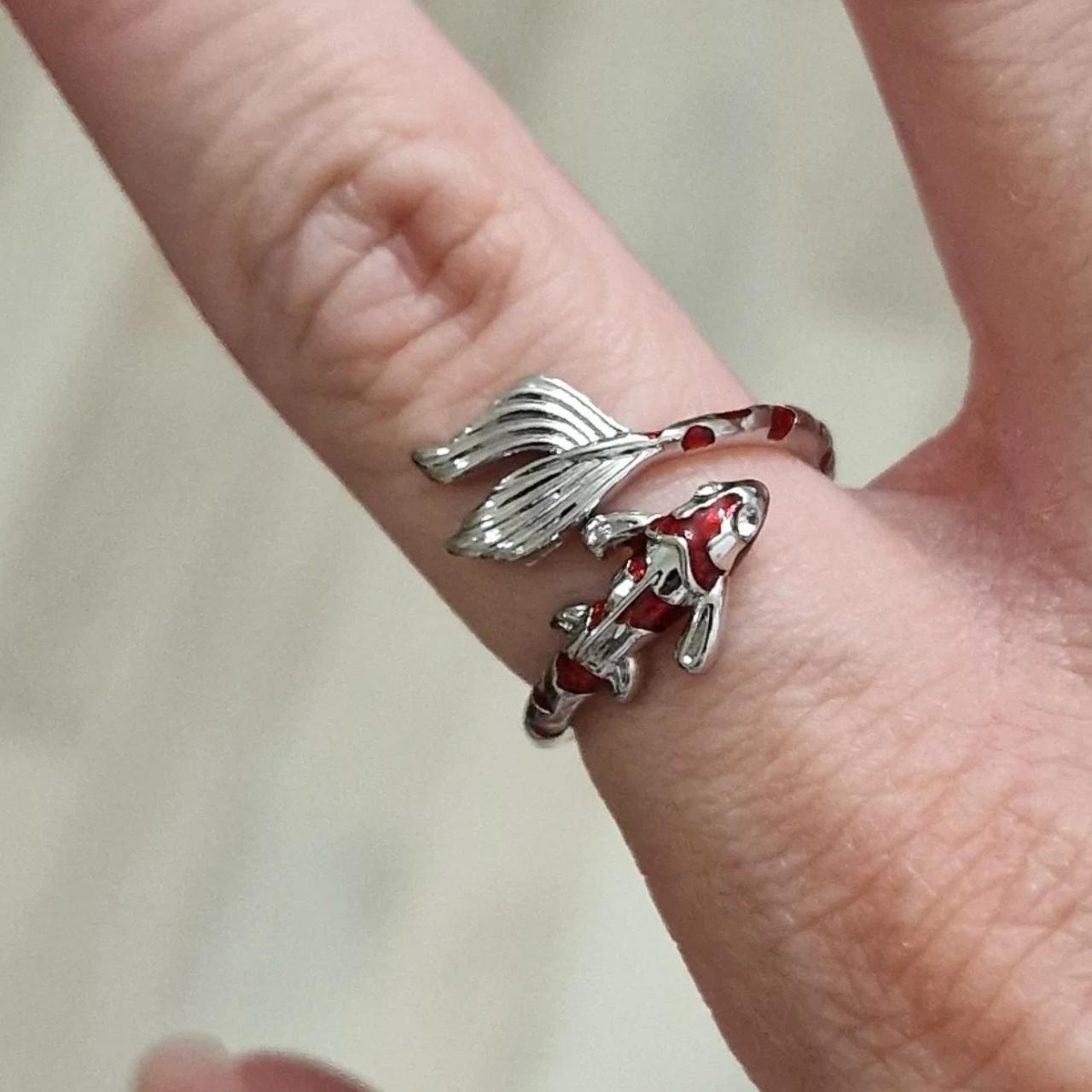 KOI FISH RING Sick ring and a pretty nice accessory... - Depop