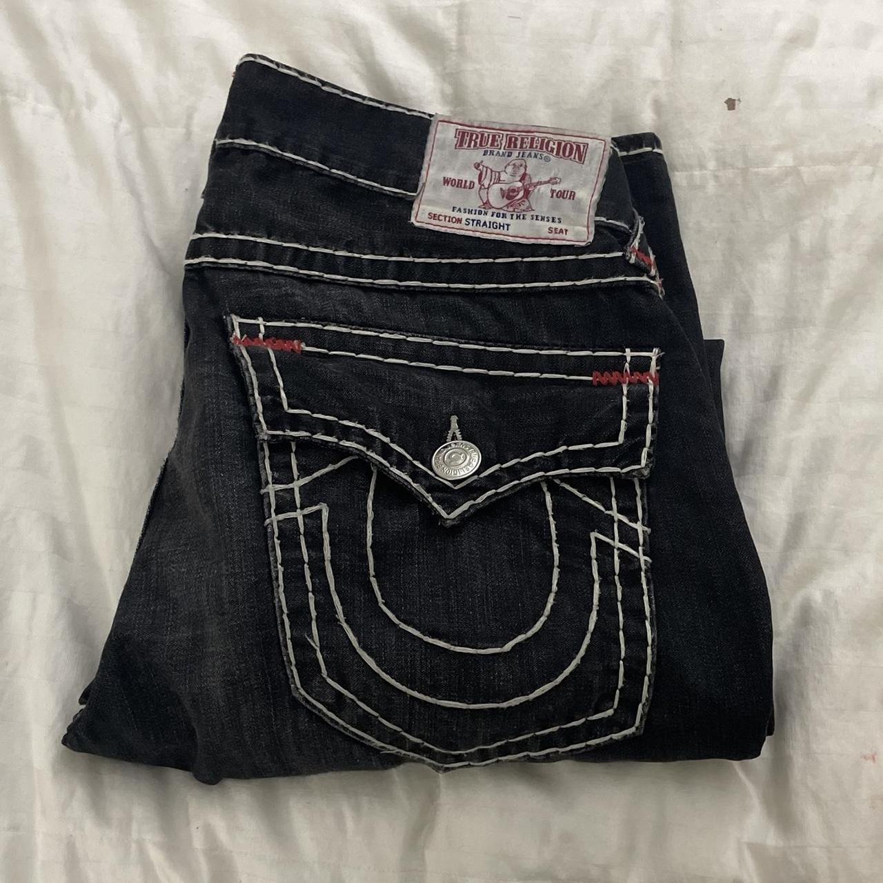 True Religions Denim Jeans Super T -Pretty firm on... - Depop