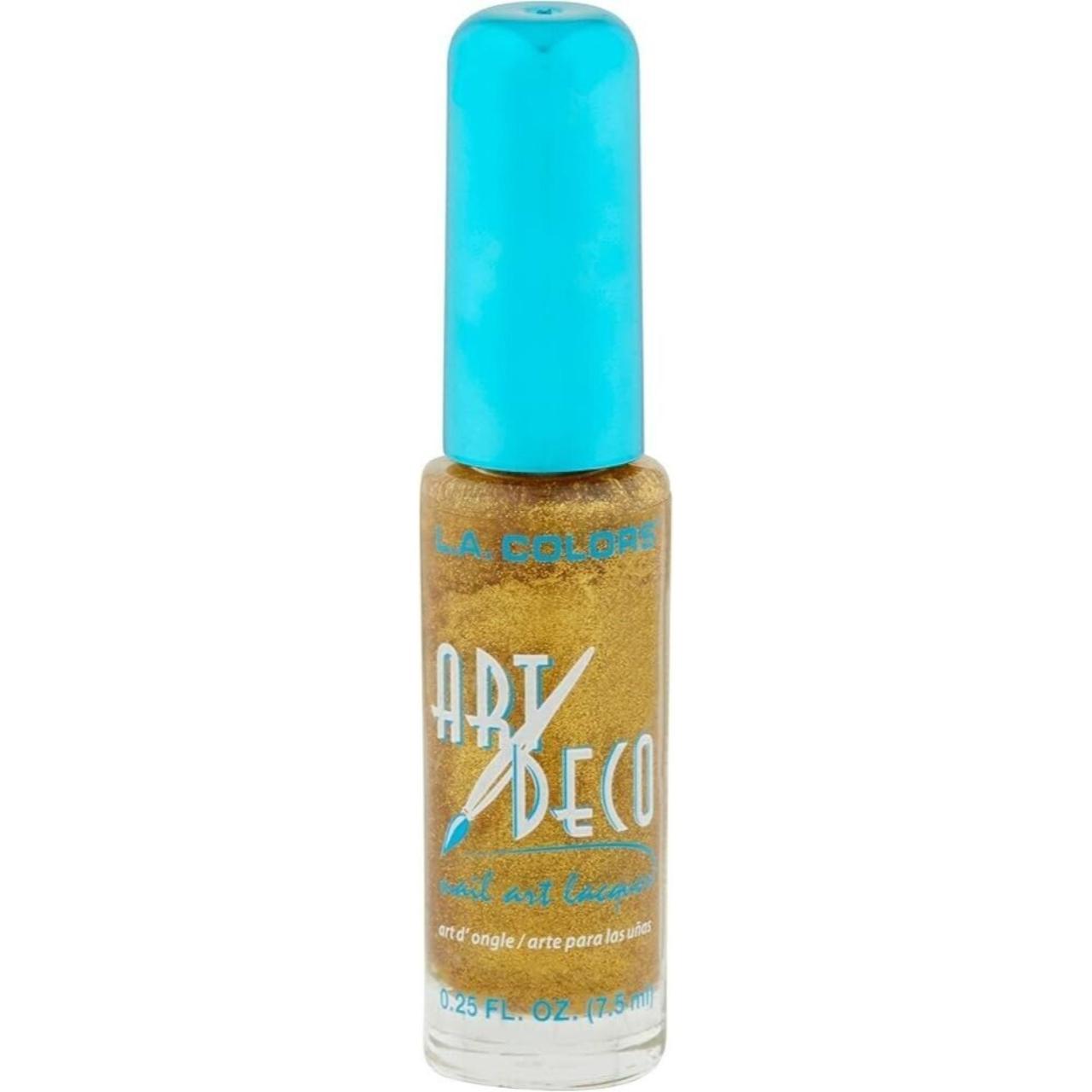1 x LA COLORS Art Deco Nail Art Gold Polish... - Depop