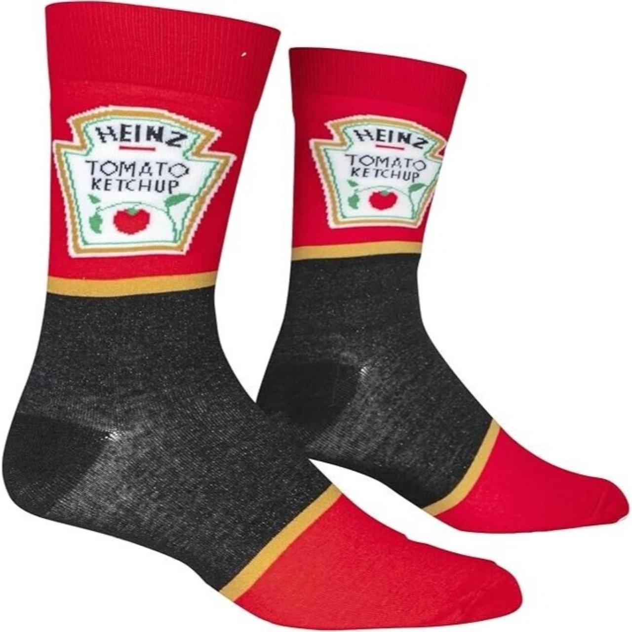 Heinz Tomato Ketchup Crew Socks Men's (6-12 Shoe... - Depop