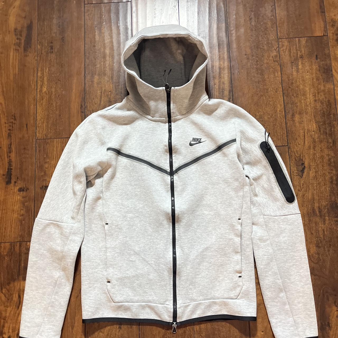 Grey Nike tech 1st gen fleece hoodie Perfect... - Depop