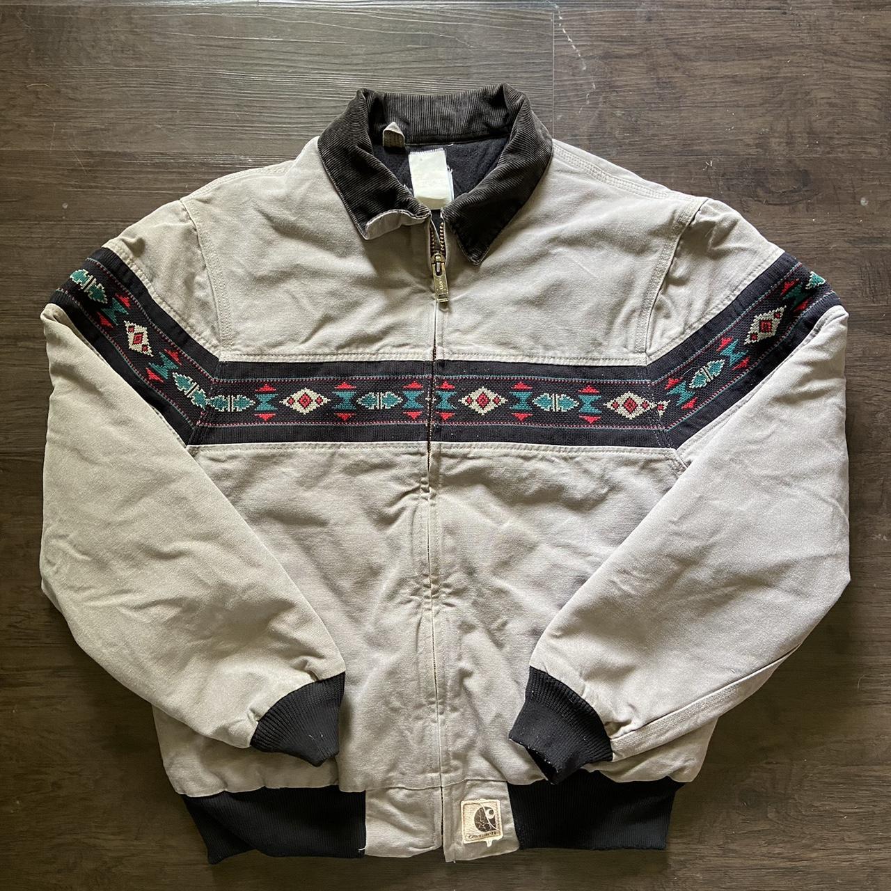 Vintage 90’s Aztec Carhartt jacket Very rare fits... - Depop