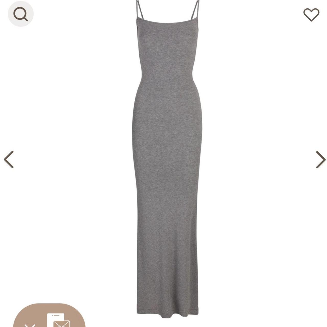 SKIMS LONG SLIP DRESS WEAR ONCE - Depop