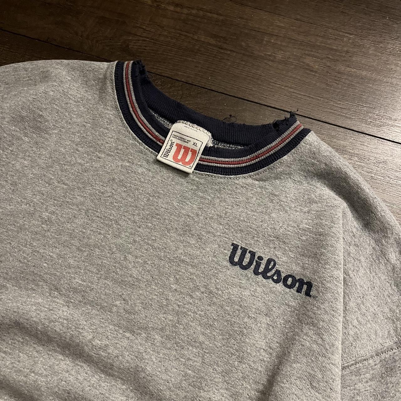 - 90s WILSON CREWNECK - made in usa - tagged men’s... - Depop