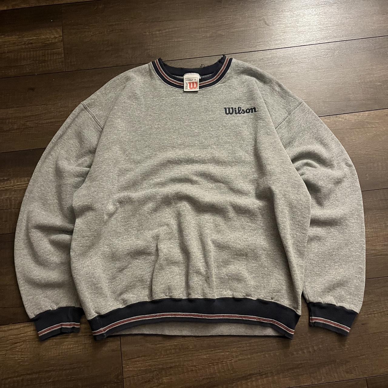 - 90s WILSON CREWNECK - made in usa - tagged men’s... - Depop