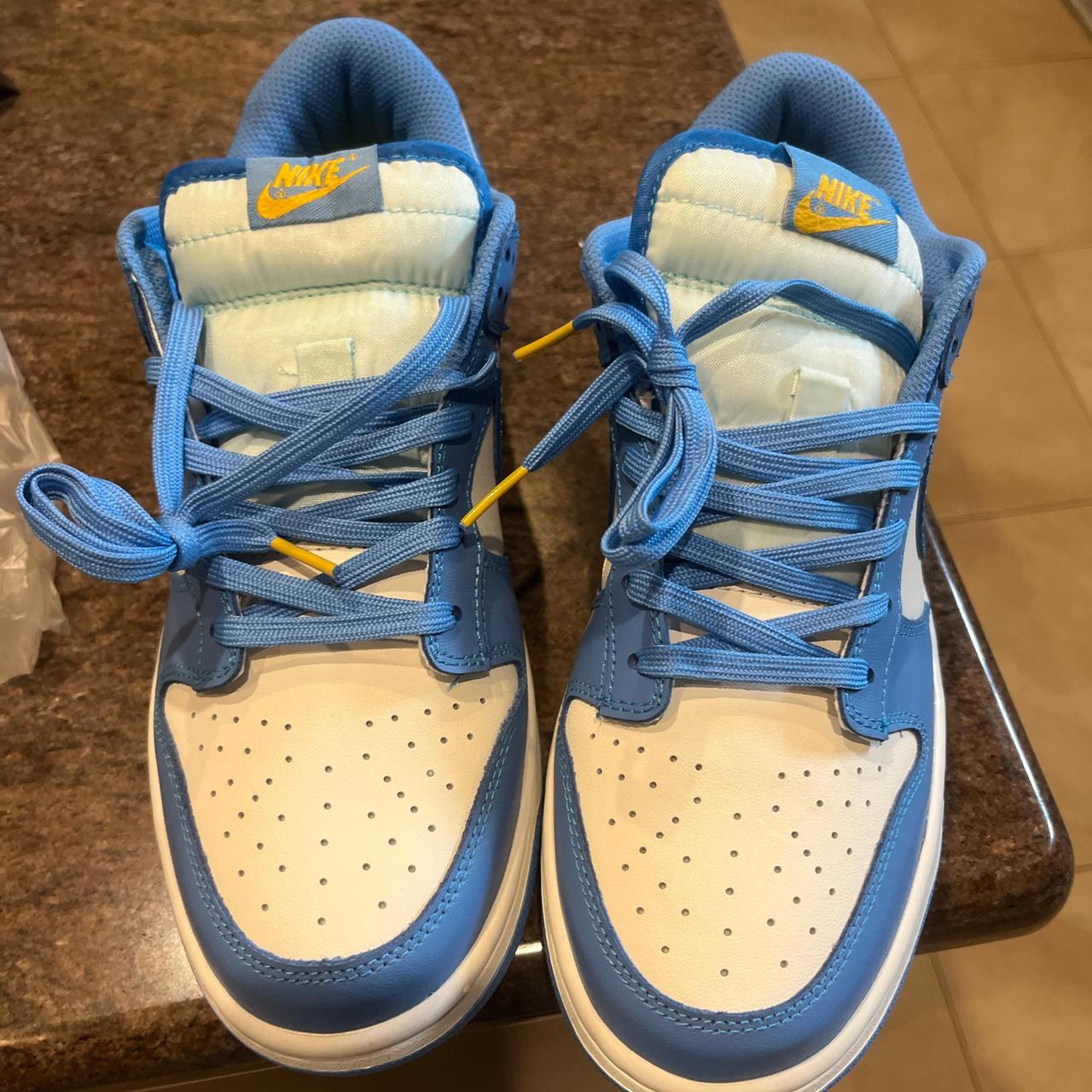 New with tags Nike blue and yellow dunks Men Size... - Depop