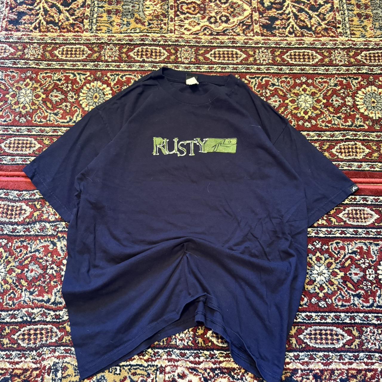 Super clean rusty surf boarding tee with no flaws... | Depop