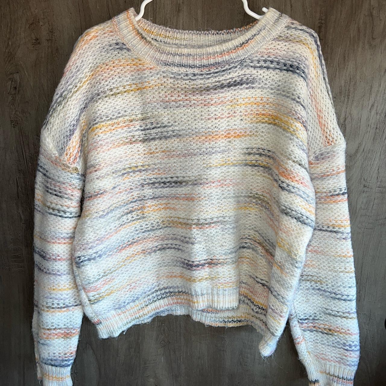 Pinch (boutique brand) Sweater •multi color •square... - Depop