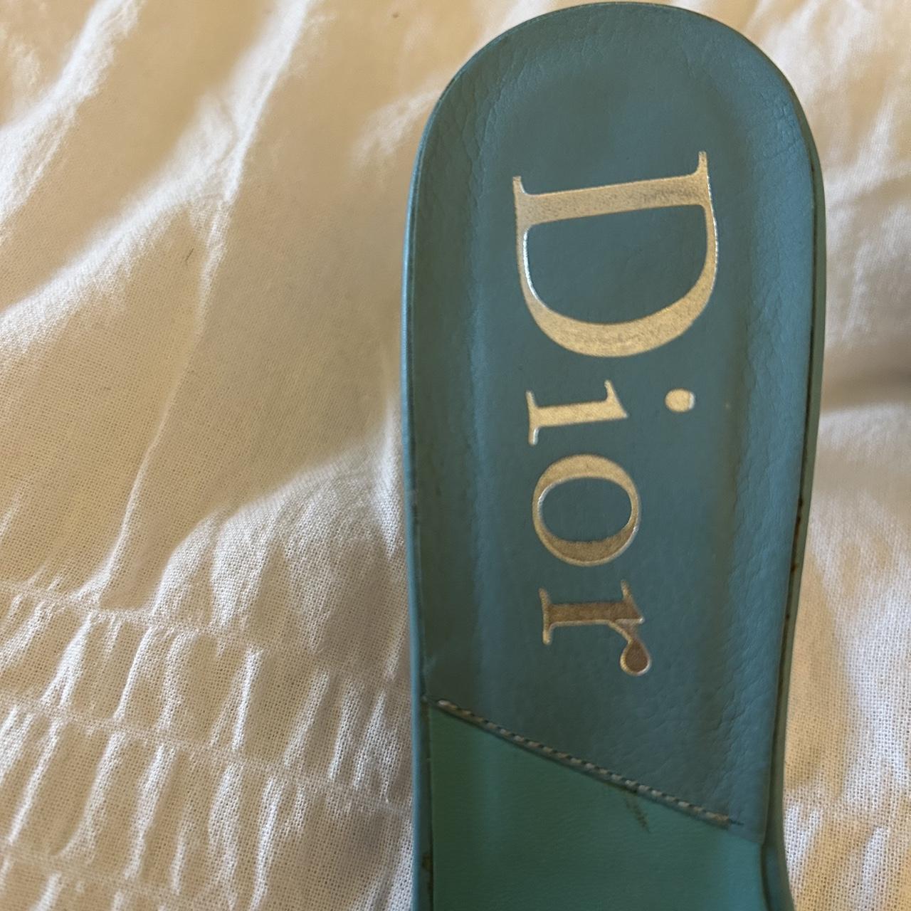 DIOR vintage blue kitten heels! Comes w dust bag! - Depop