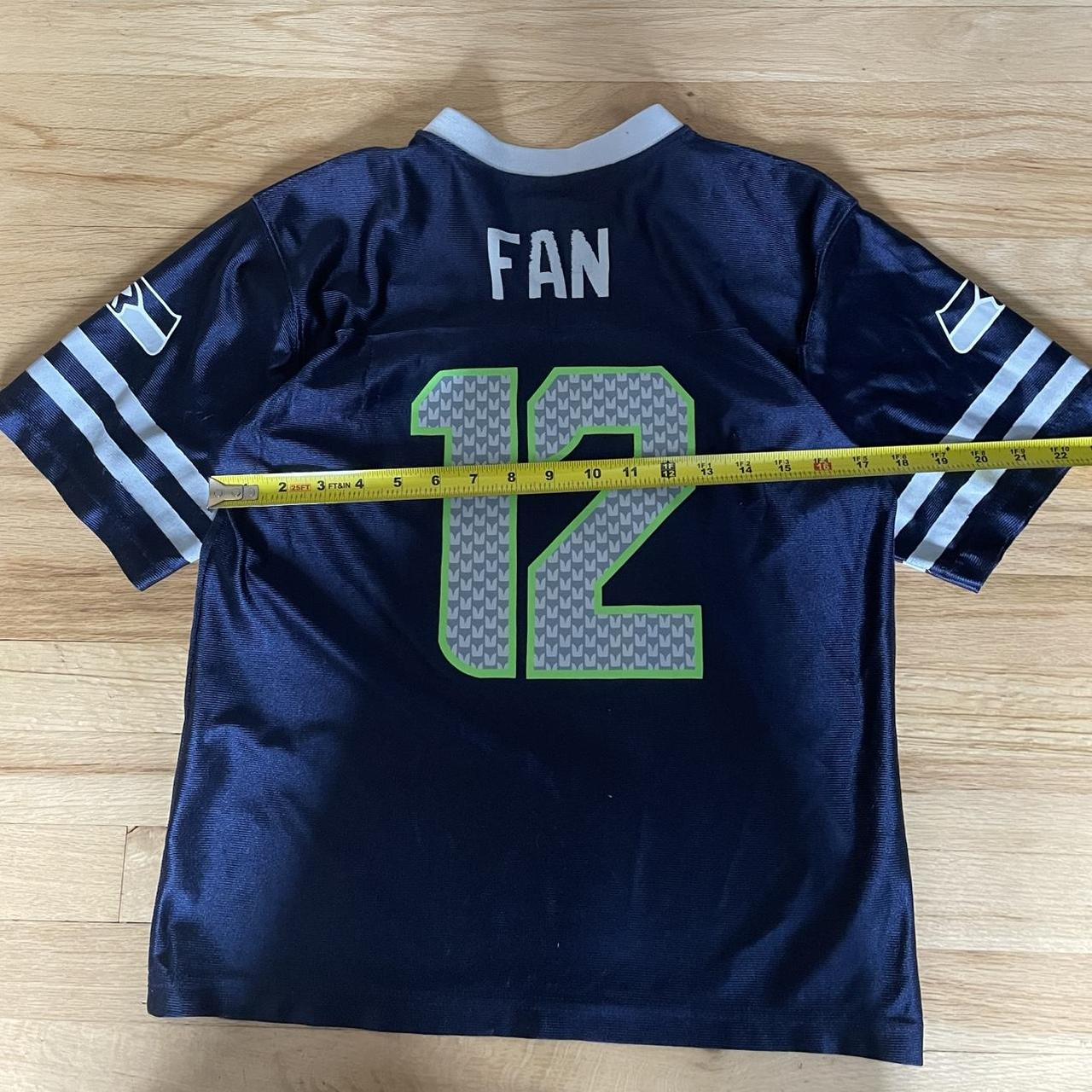 Seattle Seahawks number 12 fan football jersey #NFL... | Depop