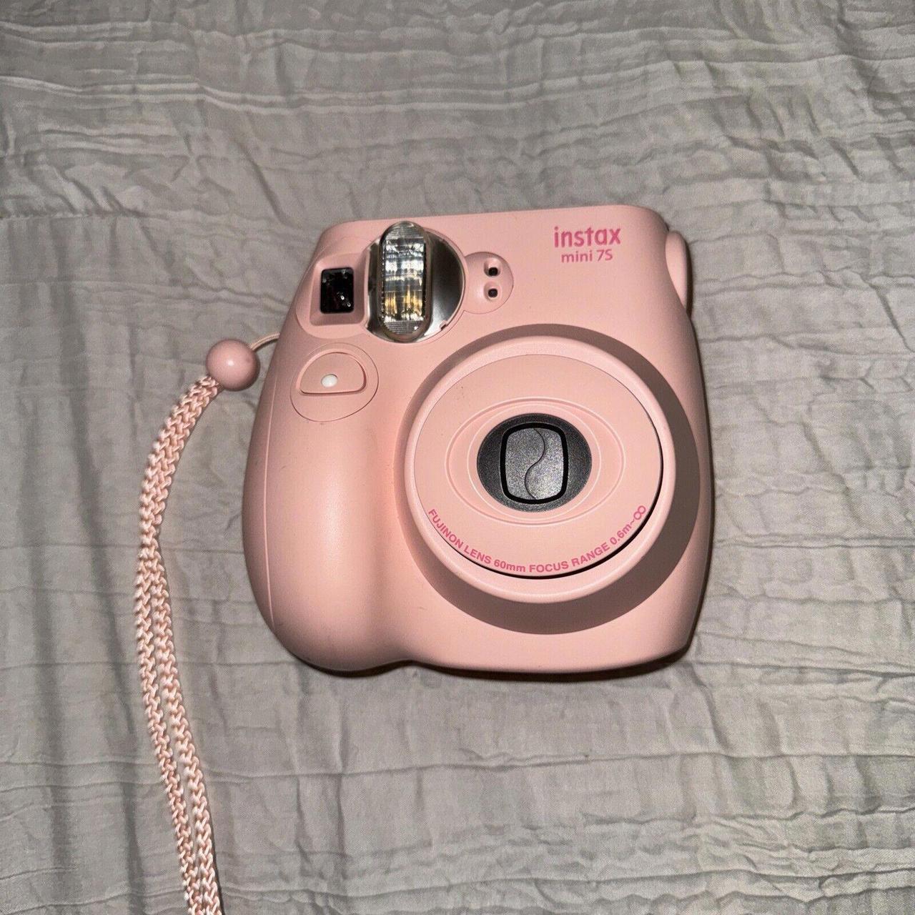 Fujifilm Instax Mini 7s Light Pink Camera 60mm Lens... - Depop