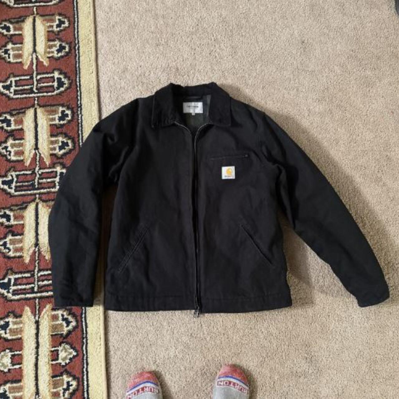 Carhartt WIP Detroit Work Jacket Workwear Black L... - Depop