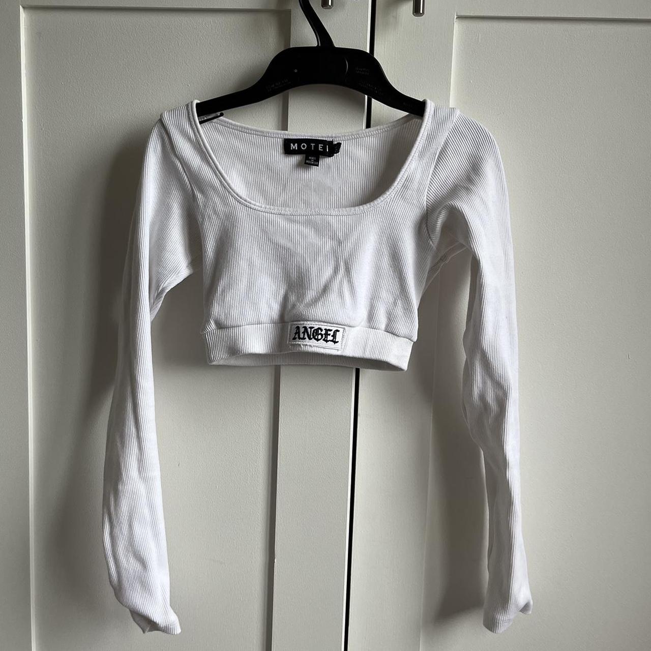 White Motel Angel crop top Super flattering... - Depop