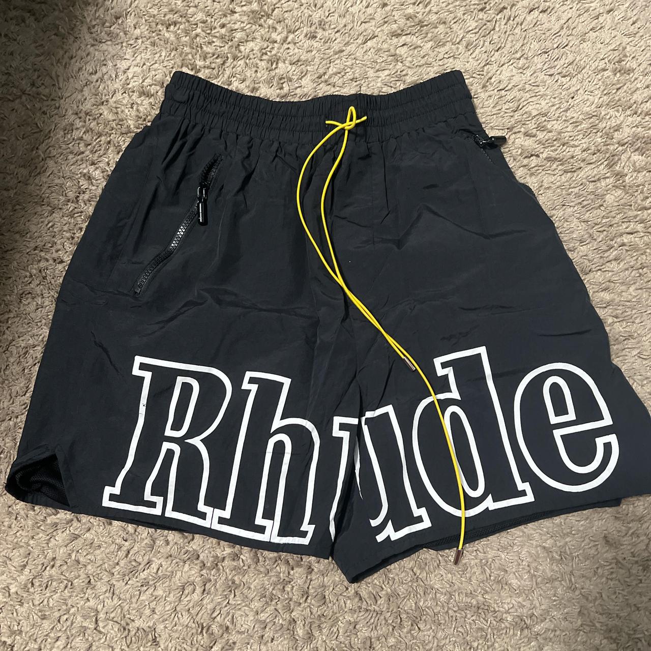 Black Rhude shorts Size L - Depop