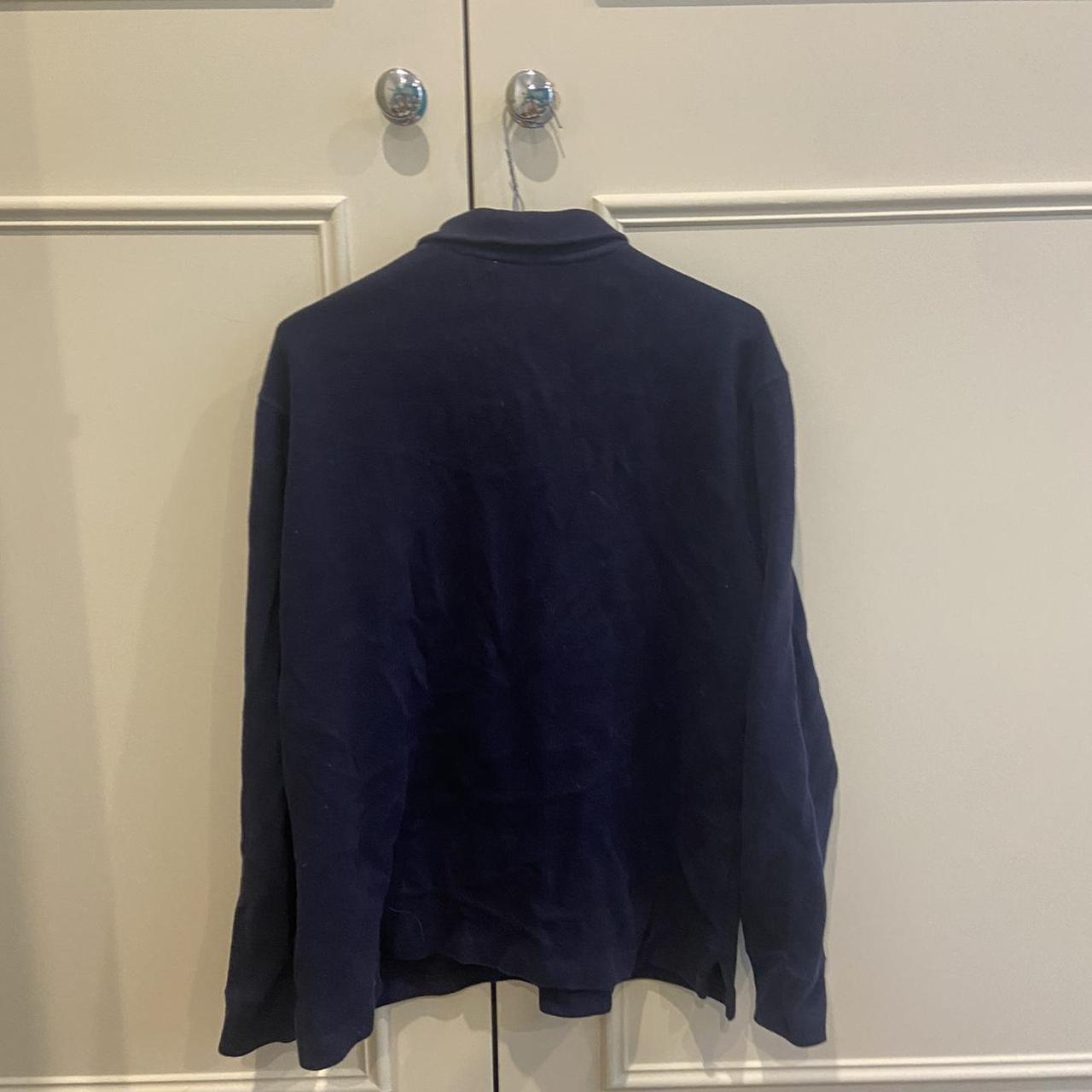 Medium navy polo jumper - Depop