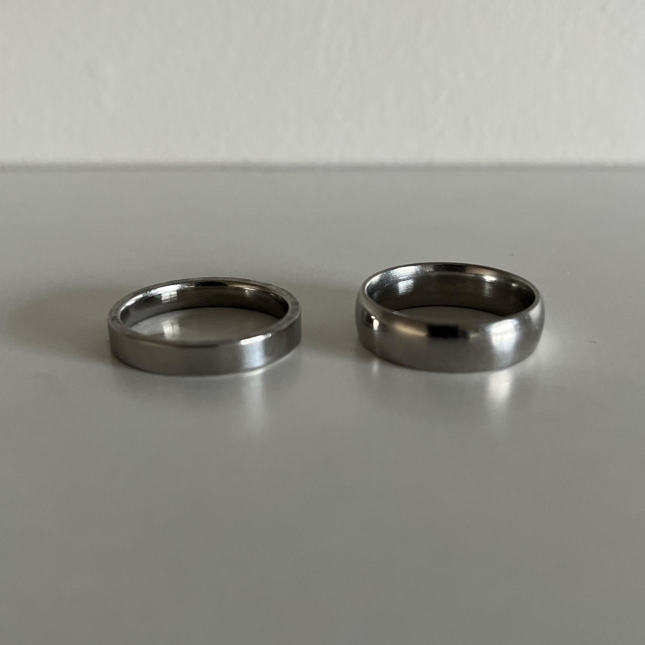 Size 9.5 ring set Stainless steel - Depop