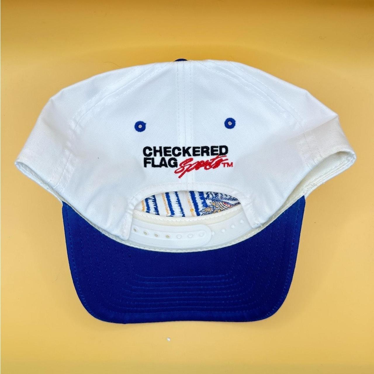 Vintage Miller Lite SnapBack 90s Checkered Flag... | Depop
