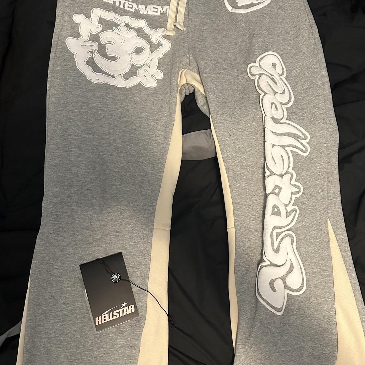size small hellstar joggers, worn once. - Depop