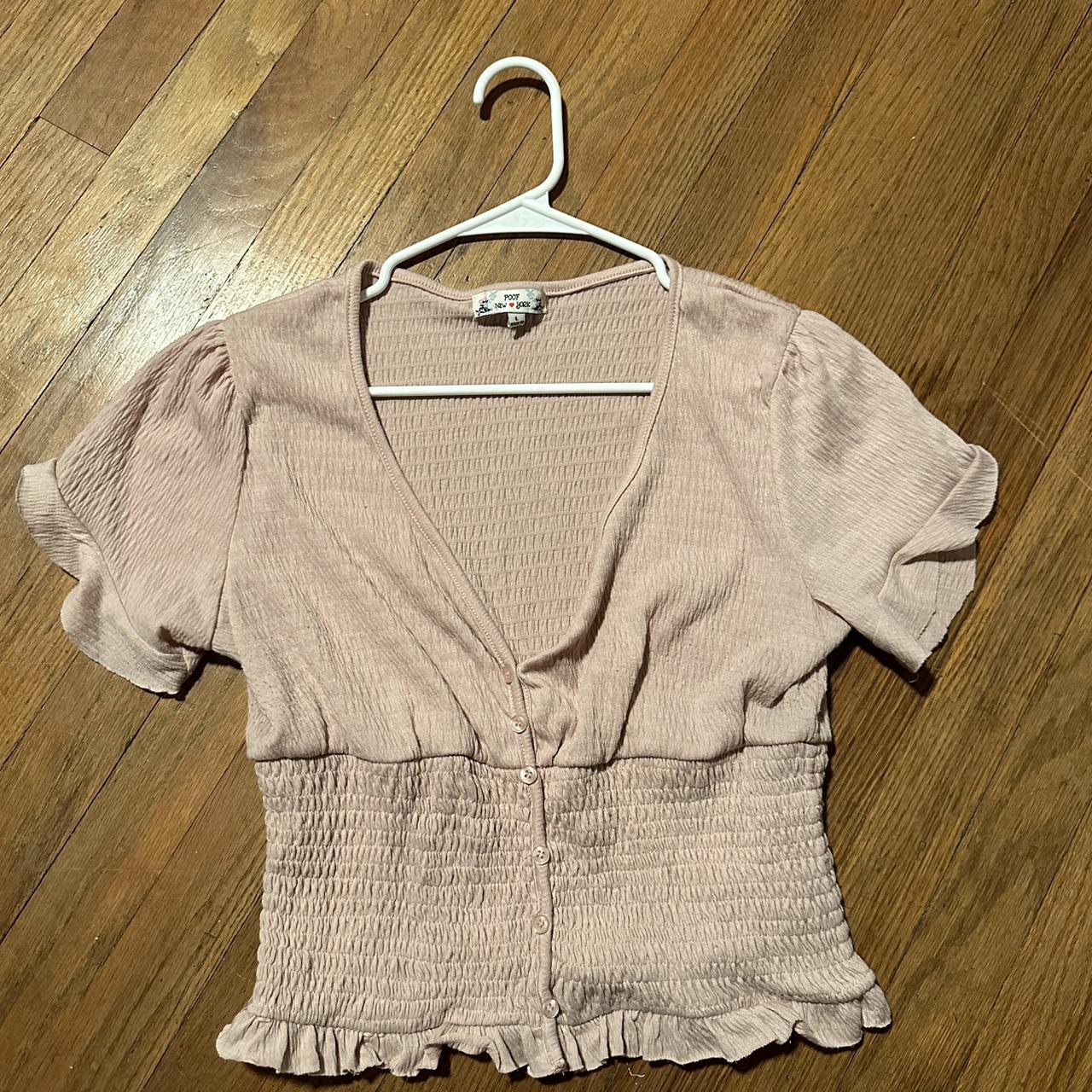 🎀Muted Pink Crop Top🎀 -Poof New York -Slightly... - Depop