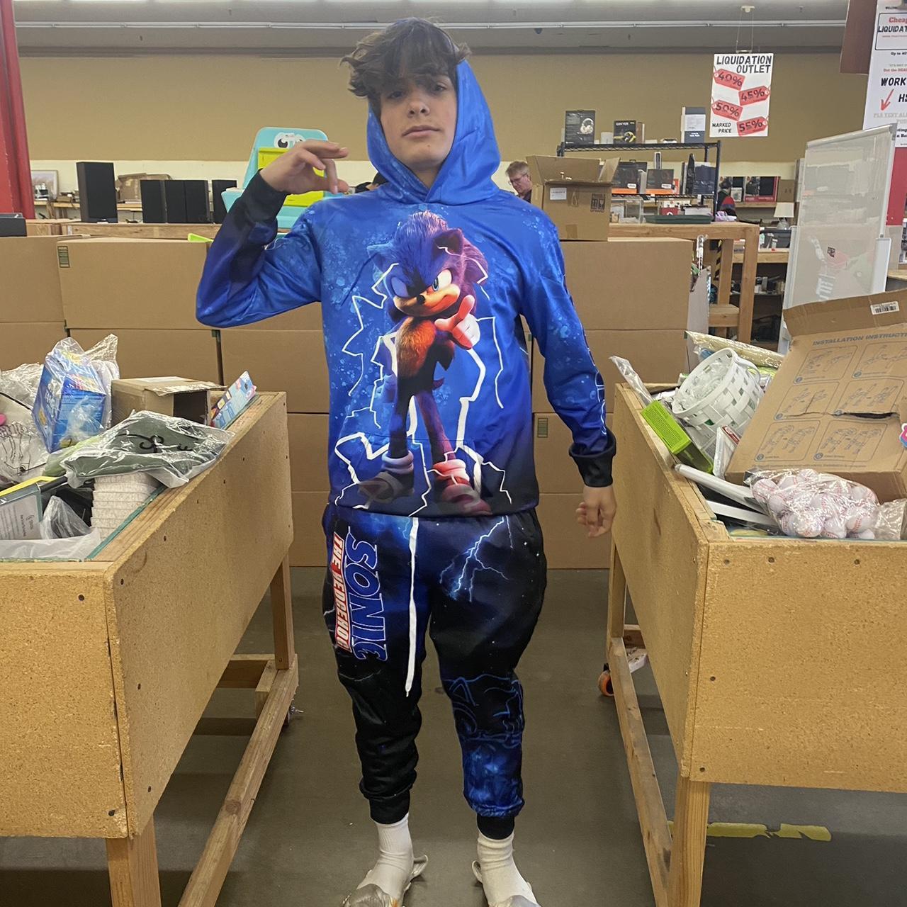 Sonic tracksuit vintage - Depop