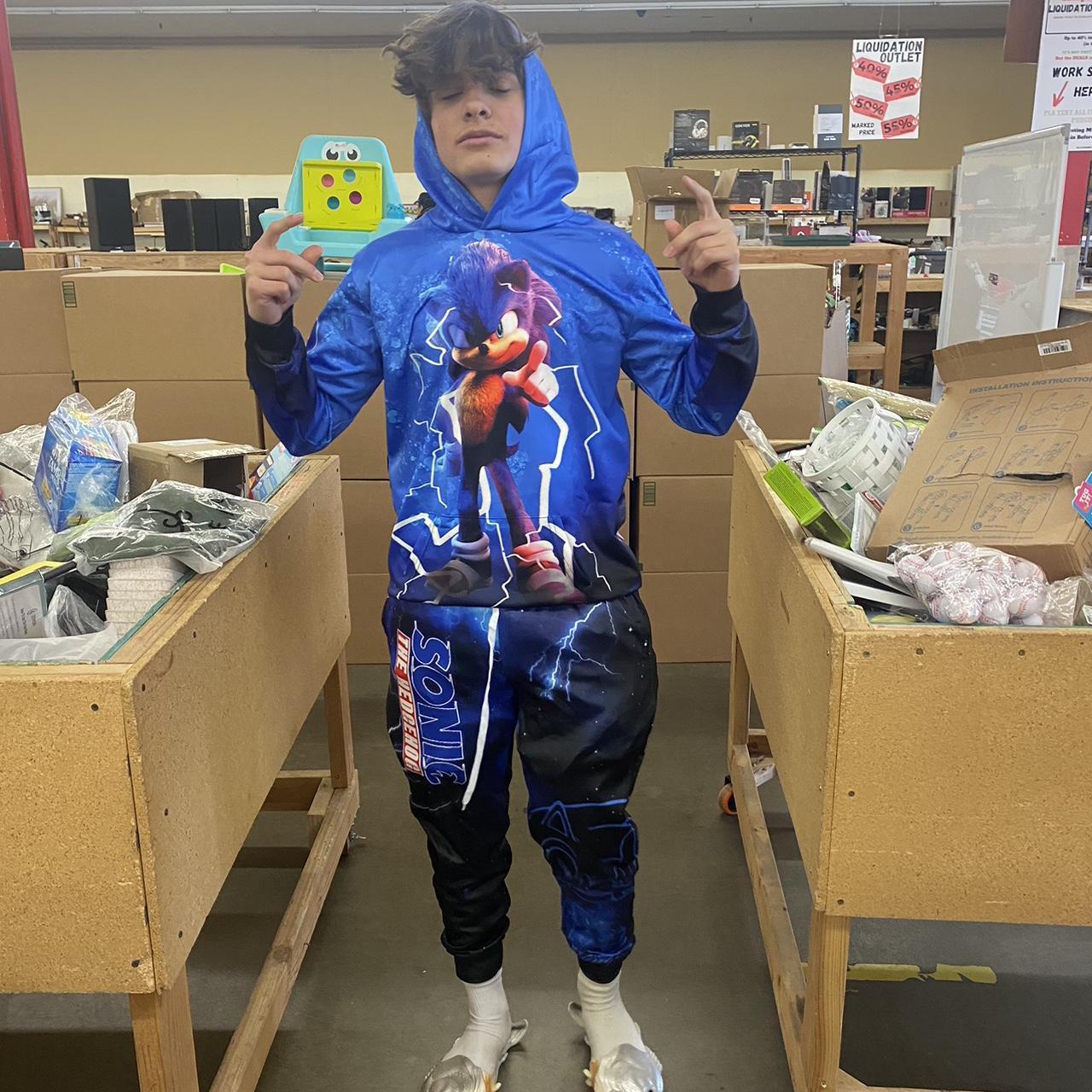 Sonic tracksuit vintage - Depop