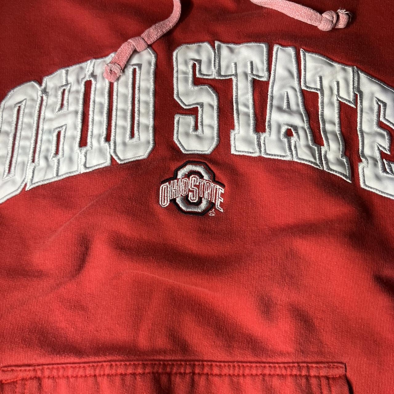Red Ohio State hoodie Size L No tears/stains Dm for... - Depop