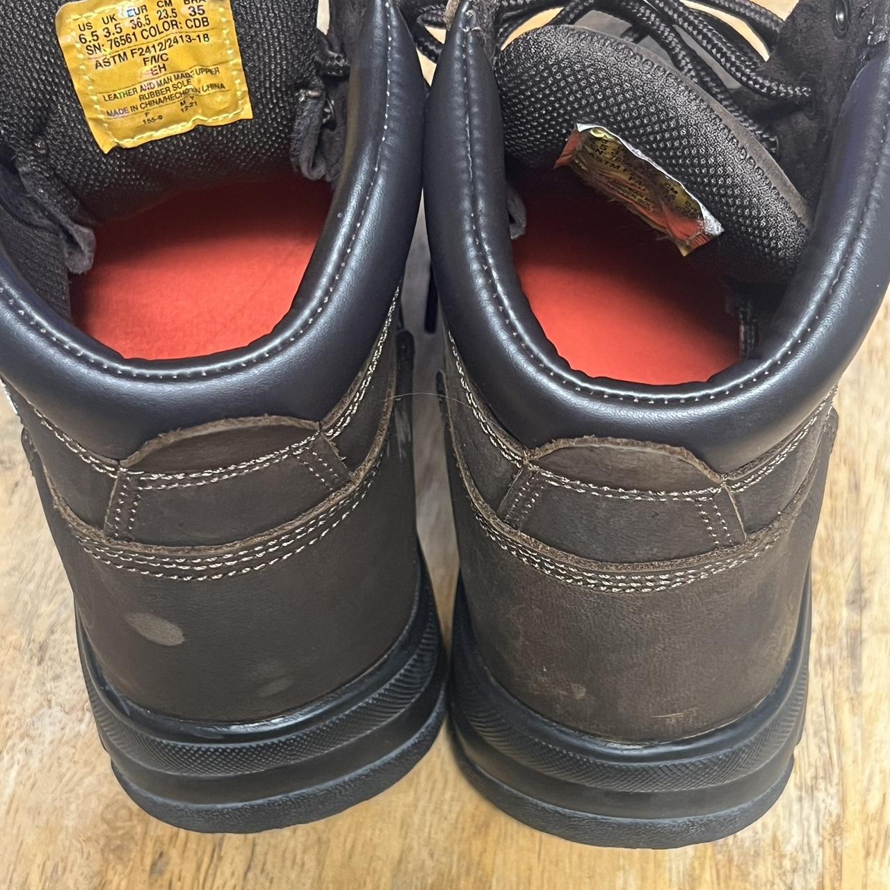 Skechers Workshire Peril Steel Toe Brown Boot 76561... - Depop