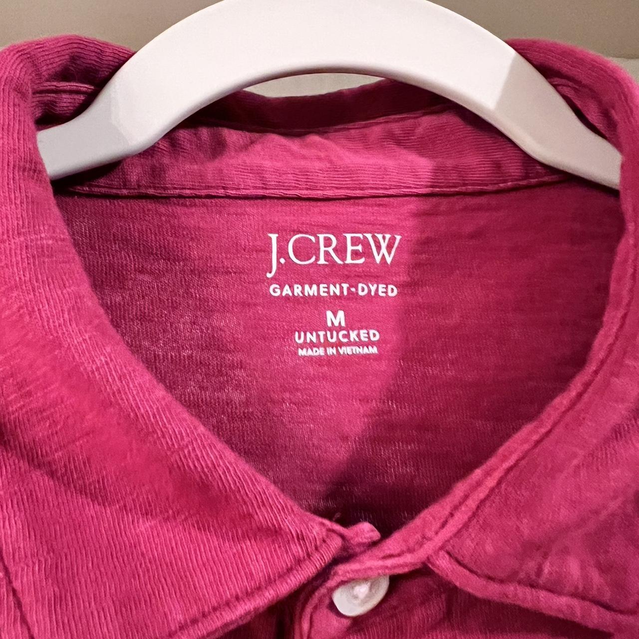 J. Crew Garment-Dyed Slub Cotton Polo, Untucked,... - Depop