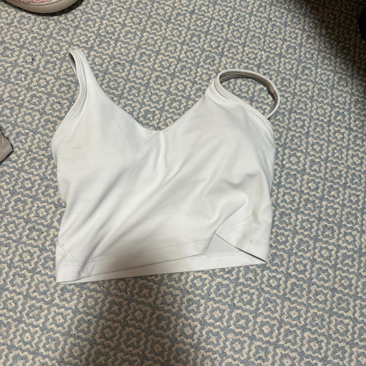 Lulu lemon tank with built in bra - Depop