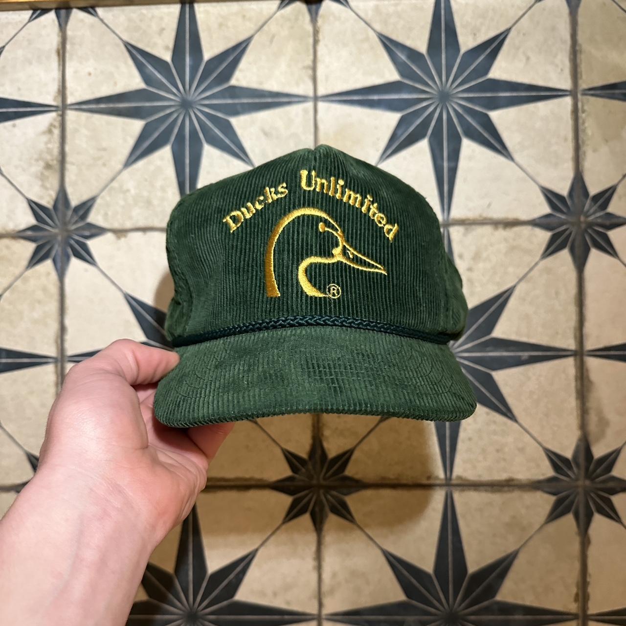 Vintage Ducks Unlimited Corduroy Hat -One Size... - Depop