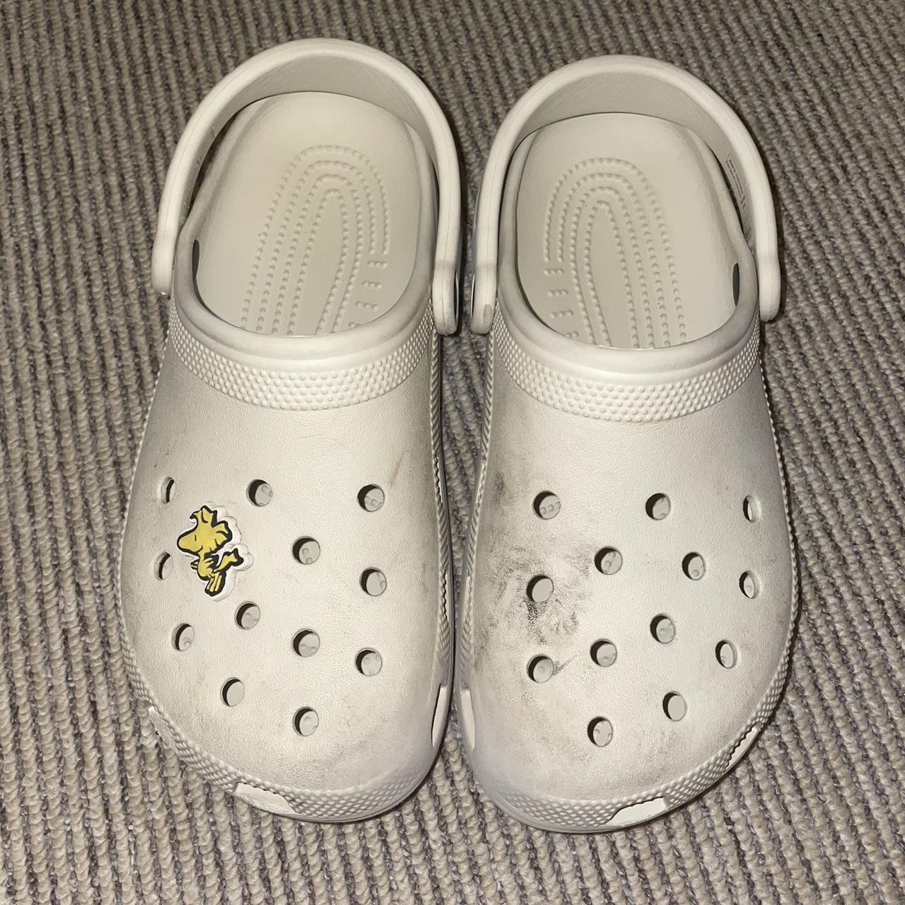 apricot colored crocs - Depop