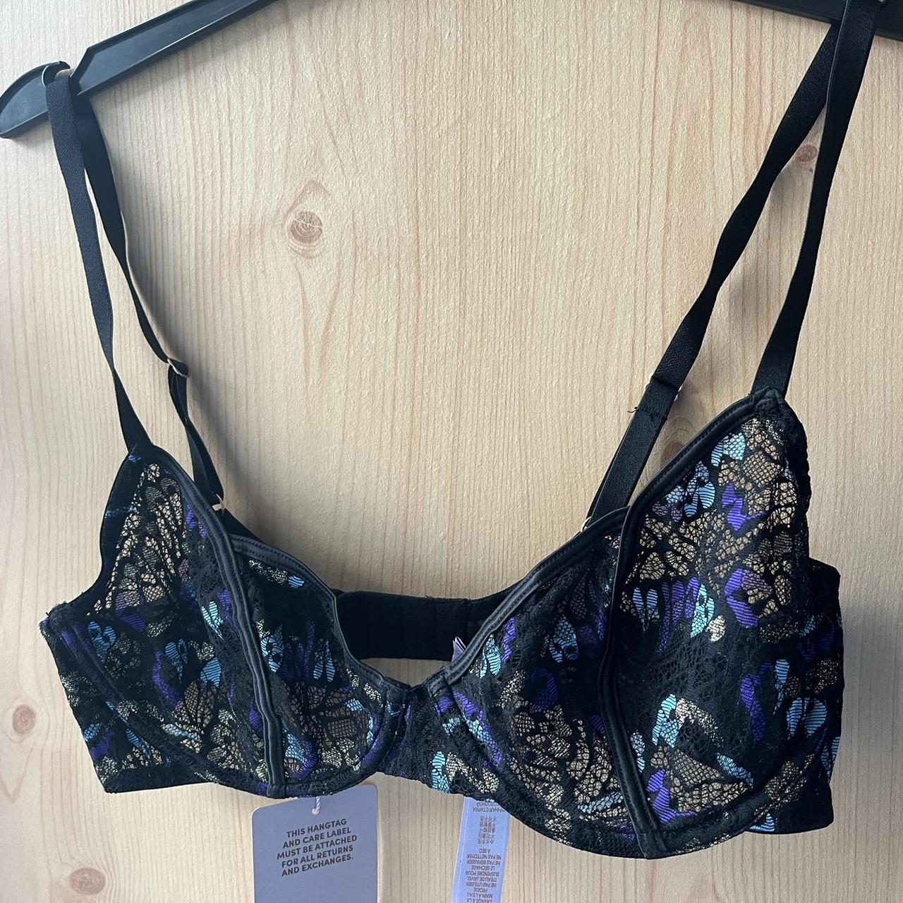 *Brand New* Savage Fenty Purple and black lace... - Depop