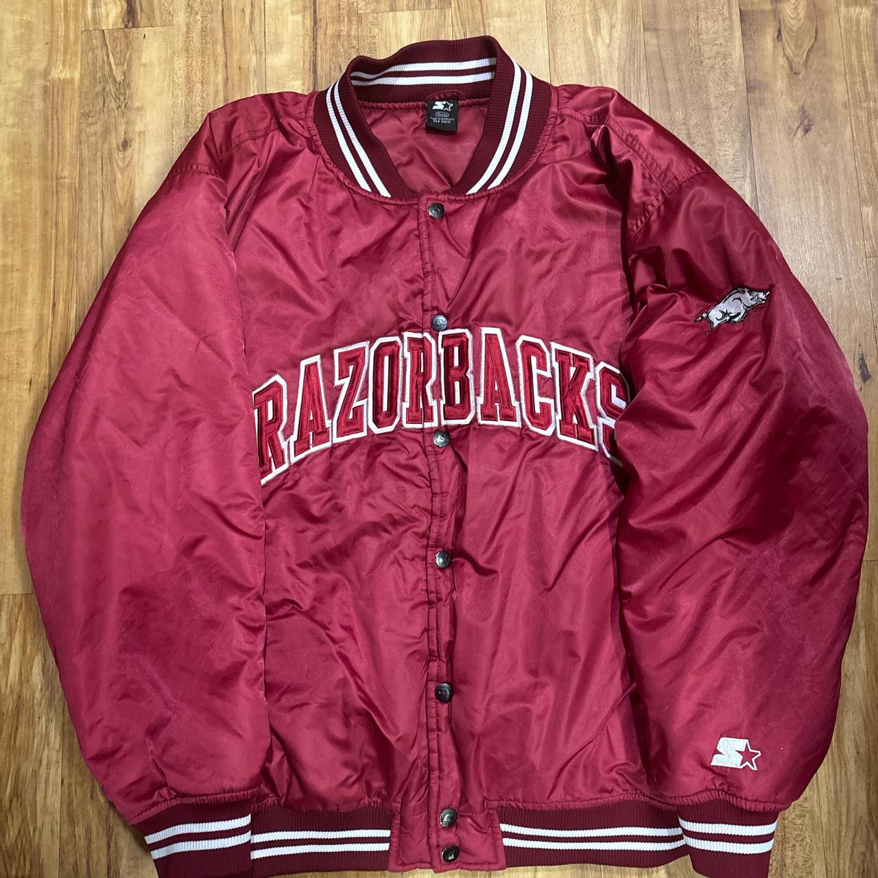 Arkansas Razorback Puffer Jacket XLarge - Depop